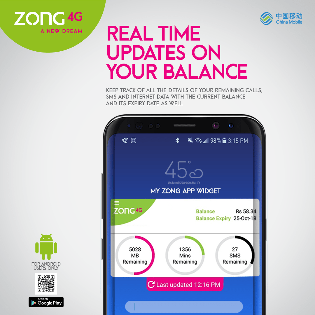 My Zong App Offers App-Mazing Features with free 4GB data - Technology ...