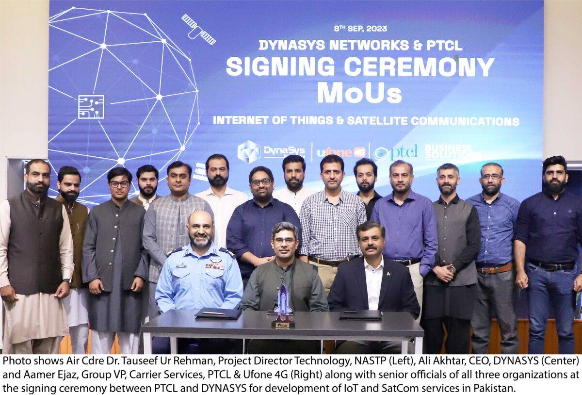 PTCL & DynaSys join hands to take IoT & Satellite Communications to the ...